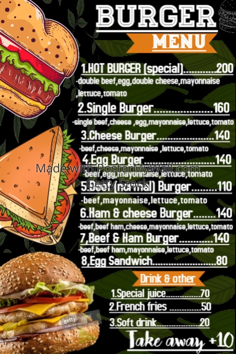 Hot MENU | PosterMyWall