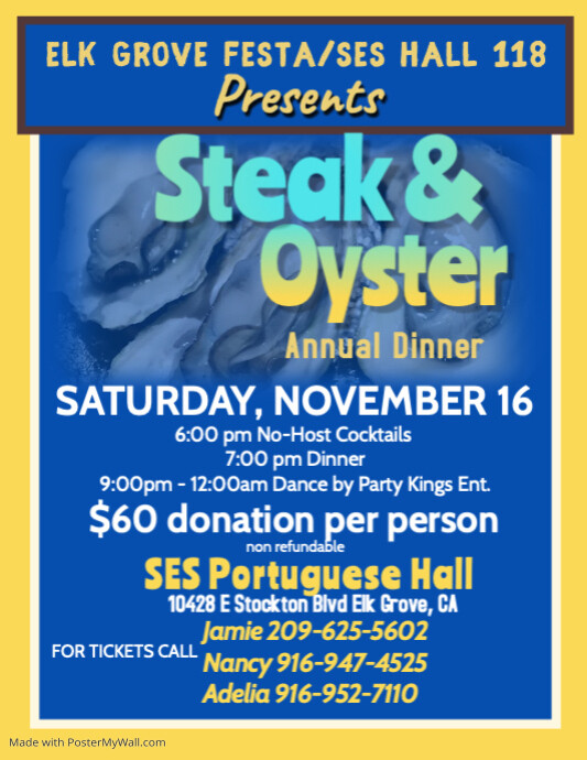 Oyster Roast Flyer | PosterMyWall