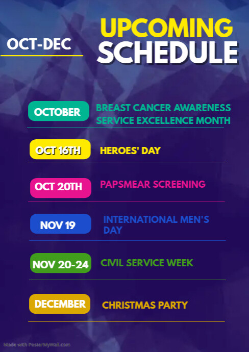 Upcoming events instagram post template. (1) | PosterMyWall