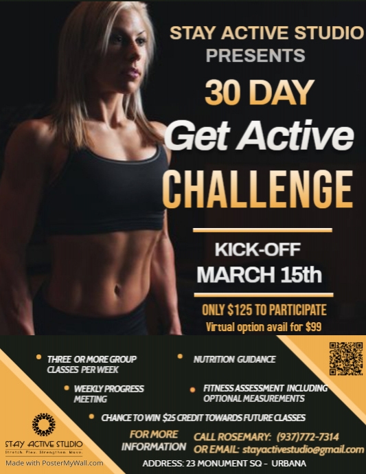 Copy of Fitness Challenge Flyer | PosterMyWall