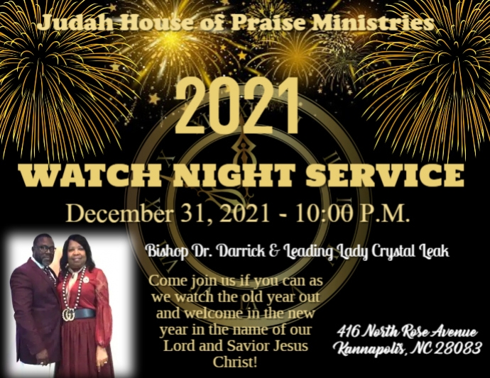 Copy of Watch Night Service | PosterMyWall