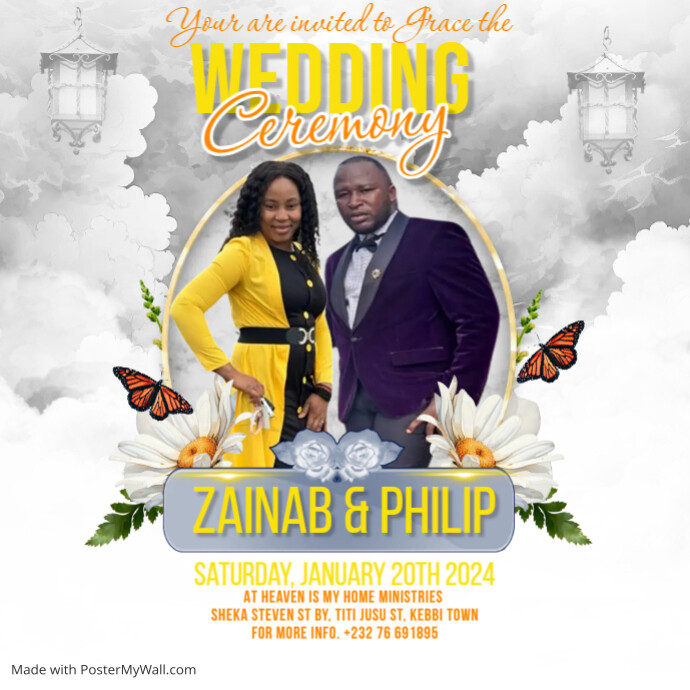 Engagement Ceremony Square Flyer or Poster | PosterMyWall