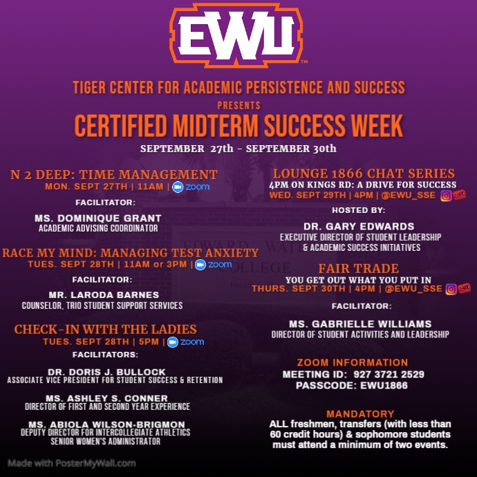 Copy of Fall Midterm Week 2021 | PosterMyWall
