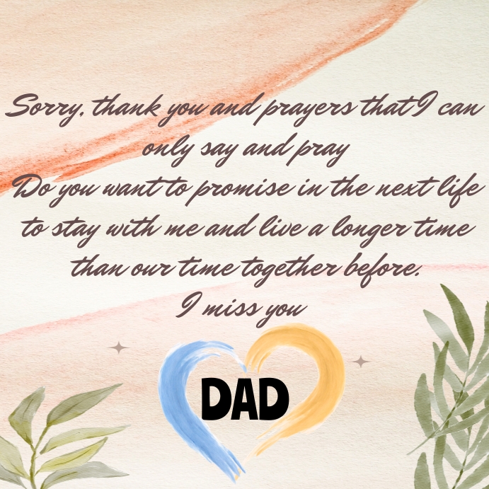 Dad Template | PosterMyWall