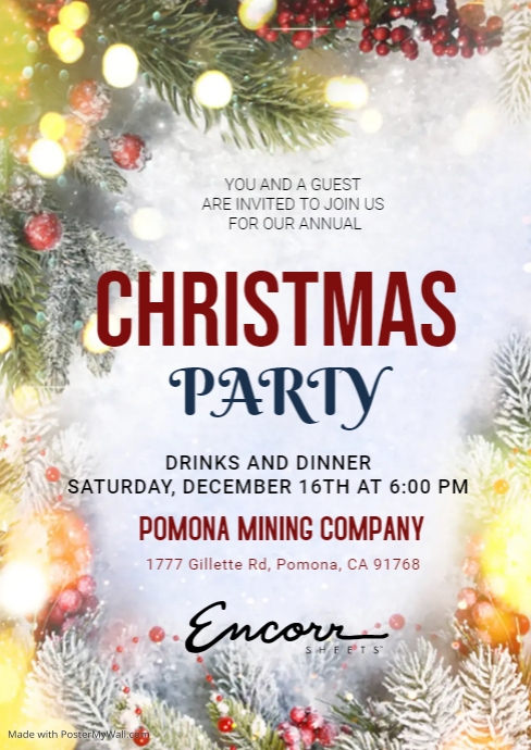 Christmas party | PosterMyWall
