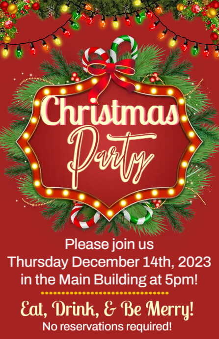 Christmas PARTY | PosterMyWall