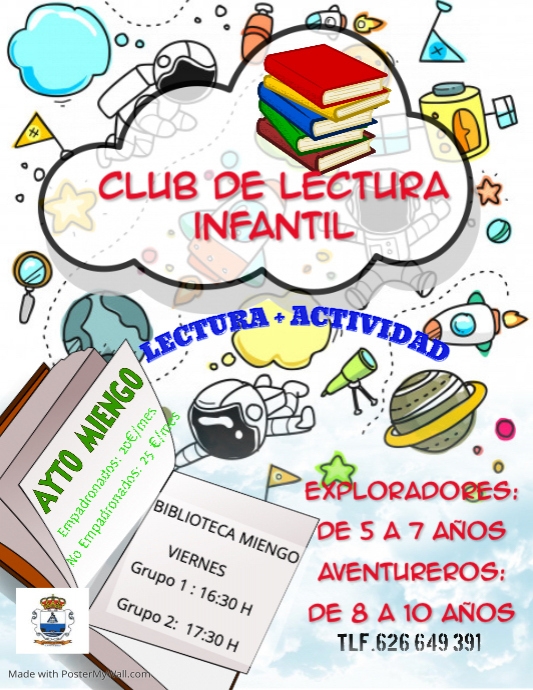 Copia de kids story time book reading flyer | PosterMyWall