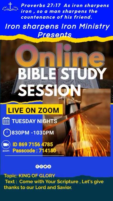 Bible Study | PosterMyWall