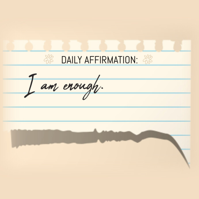daily affirmation template | PosterMyWall