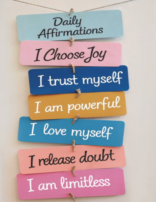 Daily Affirmations Flyer (us Letter) Template | PosterMyWall