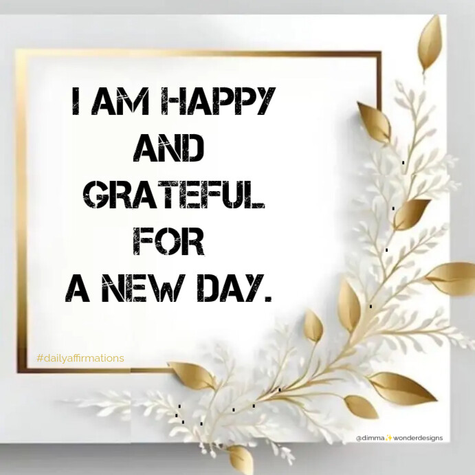 Daily affirmations template design | PosterMyWall