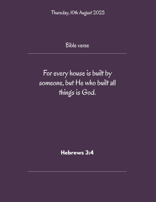 Modèle Daily Bible verse 2 | PosterMyWall