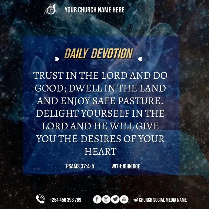 daily devotionals Template | PosterMyWall