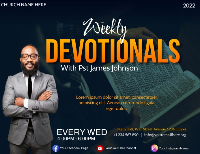 daily devotionals flyer Template | PosterMyWall