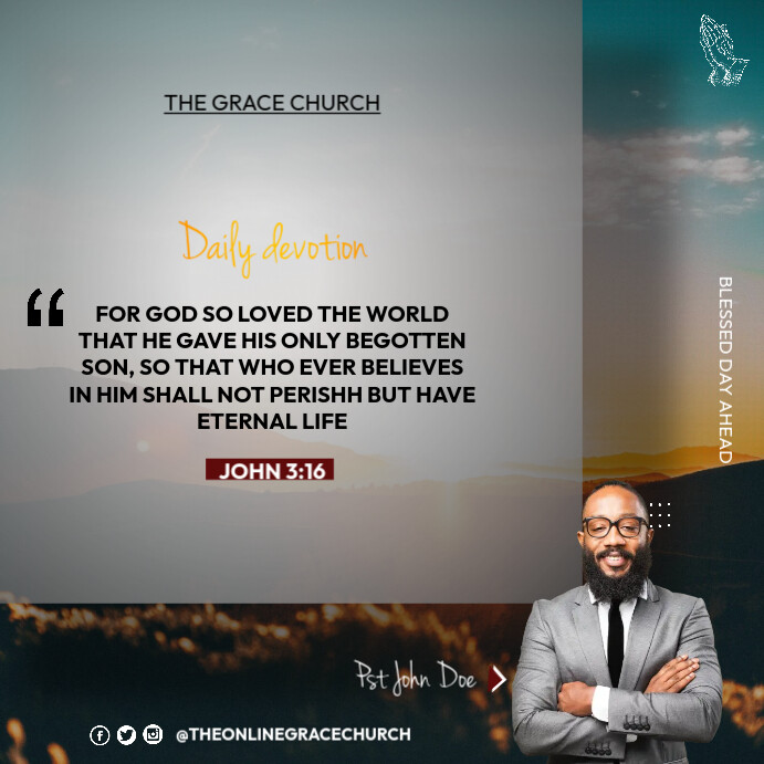 Daily devotions Template | PosterMyWall