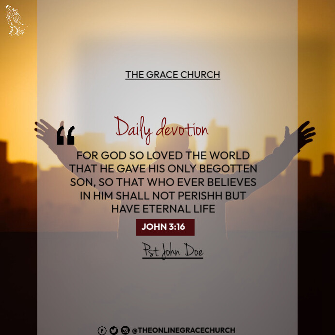 Copy of Daily devotions | PosterMyWall
