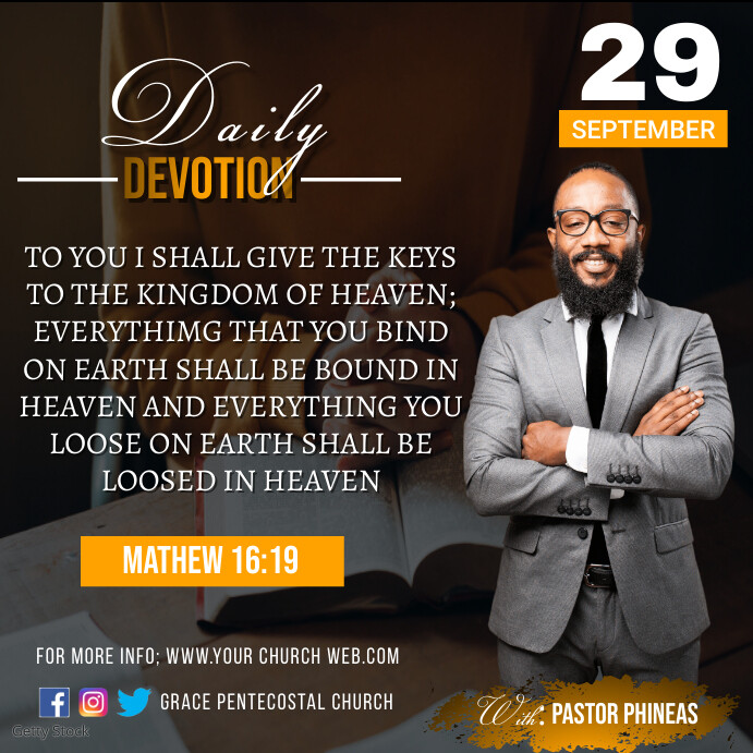 Copy of Daily devotions | PosterMyWall