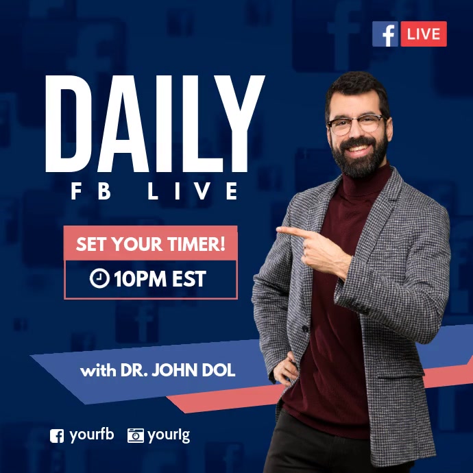 Daily Fb Live Session Template | PosterMyWall