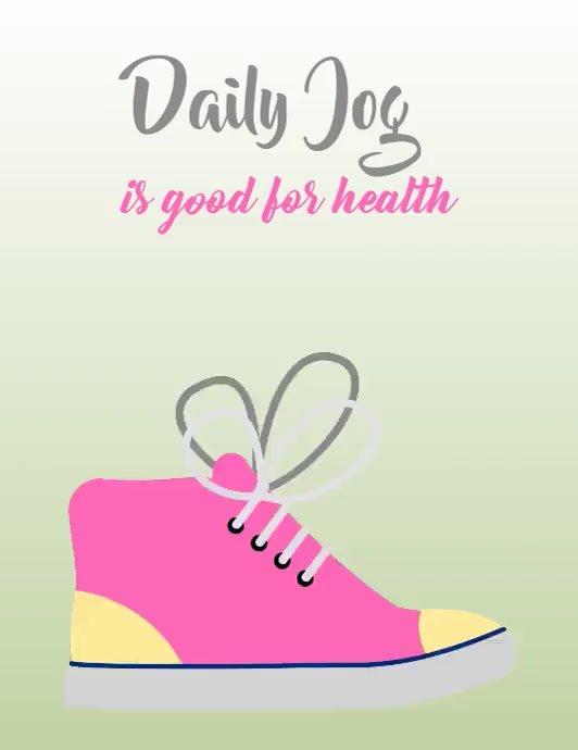 daily jog, health and fitness Template | PosterMyWall