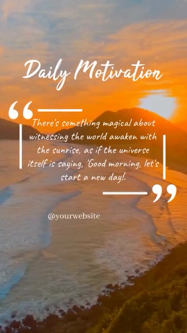 Daily Motivation Template | PosterMyWall