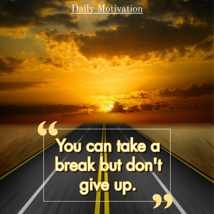 Daily Motivation Template | PosterMyWall