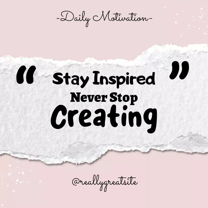 Daily Motivation Template | PosterMyWall