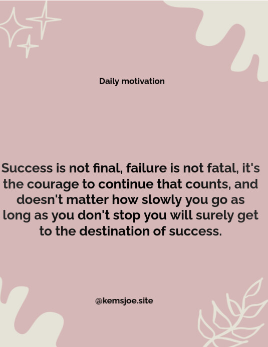Daily motivation Template | PosterMyWall