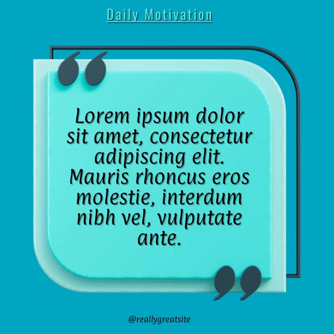 Daily Motivation Poster Template | PosterMyWall