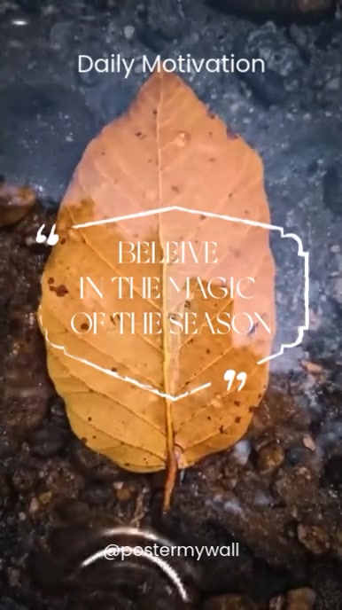 Copy of Daily Motivation Quote Mobile Video | PosterMyWall