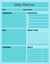 Daily Planner Template | PosterMyWall