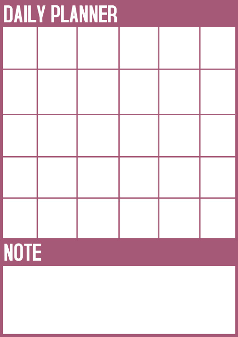 daily planner Template | PosterMyWall