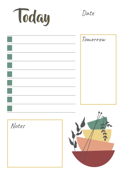 Daily planner Template | PosterMyWall
