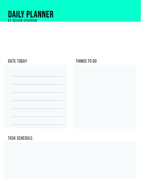Daily Planner flyer Template | PosterMyWall