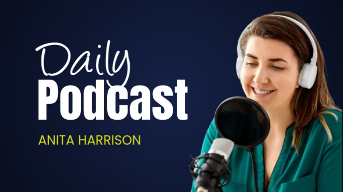 Copy of Daily Podcast Youtube Thumbnail | PosterMyWall