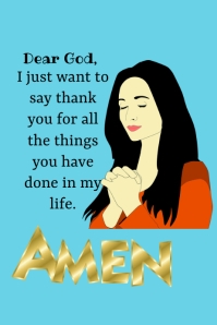 Daily Prayer Template | PosterMyWall