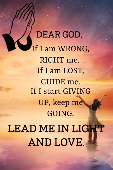 Daily Prayer Template | PosterMyWall