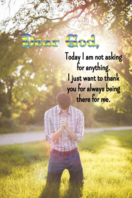 Daily Prayer Template | PosterMyWall