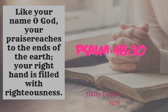 Daily Psalm Template | PosterMyWall