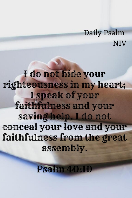 Copy of Daily Psalm | PosterMyWall