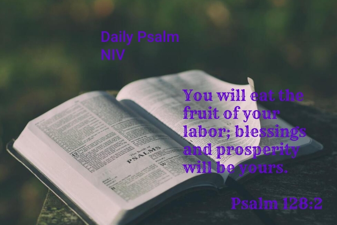 Daily Psalm Template | PosterMyWall