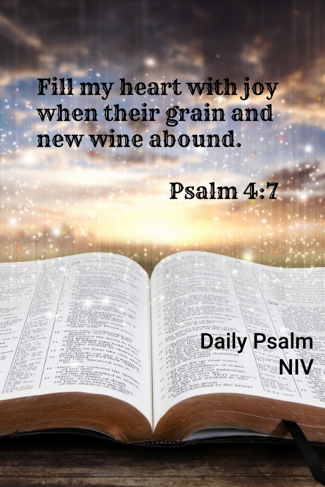 Daily Psalm Template | PosterMyWall