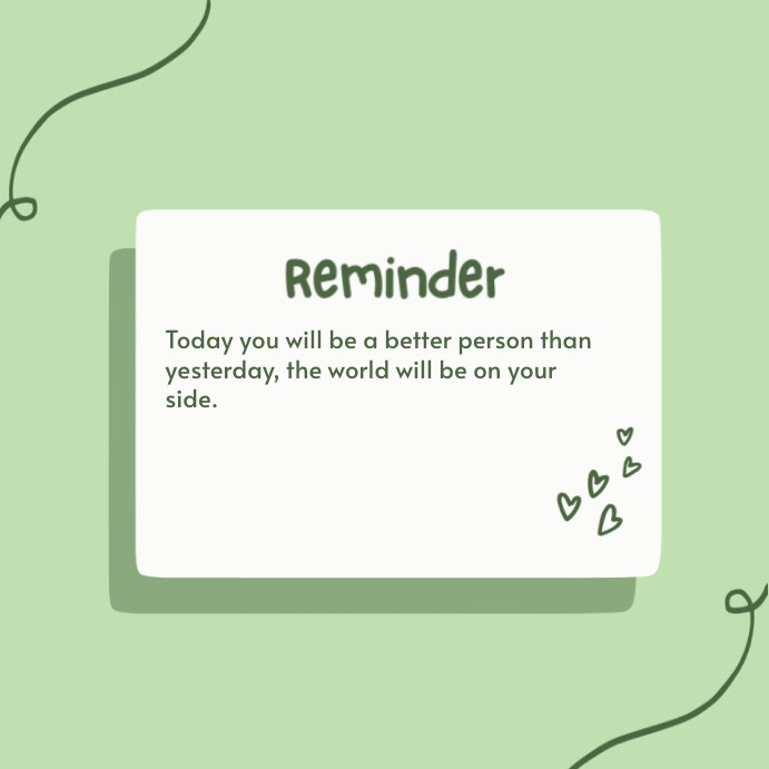 Copy of Daily Reminder | PosterMyWall