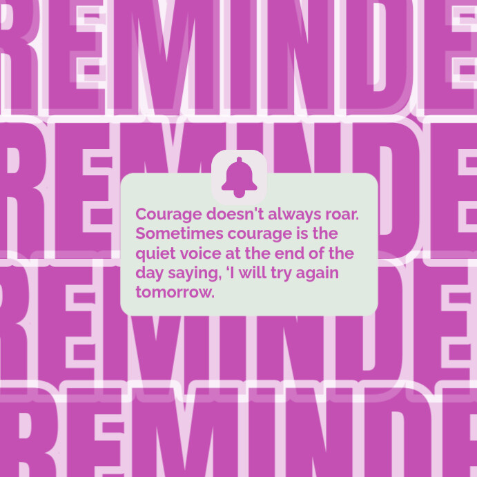 daily reminder template | PosterMyWall
