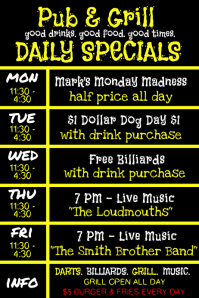 Daily Specials Template | PosterMyWall