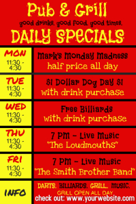 Daily Specials Template | PosterMyWall