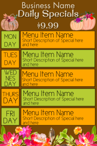 Daily Specials Template | PosterMyWall