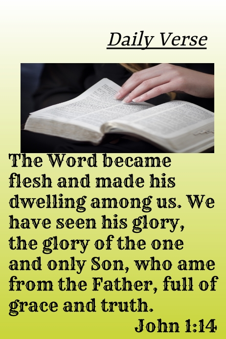 Copy of Daily Verse | PosterMyWall