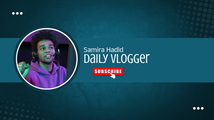 Plantilla de Vlogger Youtube Channel | PosterMyWall