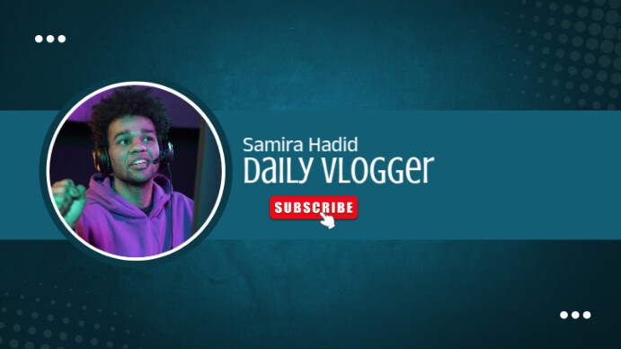 daily vlogger youtube banner youtube channel art Template | PosterMyWall