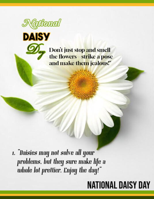 Daisy Day Template | PosterMyWall